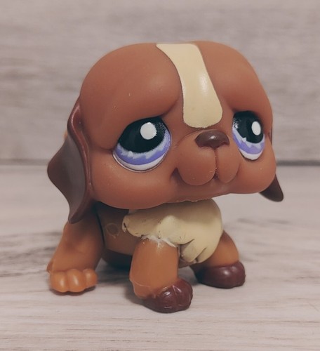 G3 LPS Littlest Pet Shop # 1222 Brown Caramel Cream St.Bernard Dog ...
