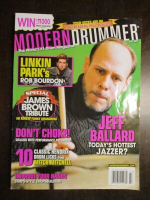 MODERN DRUMMER MAGAZINE JULY 2007 JEFF BALLARD MITCH MITCHELL ROB ...