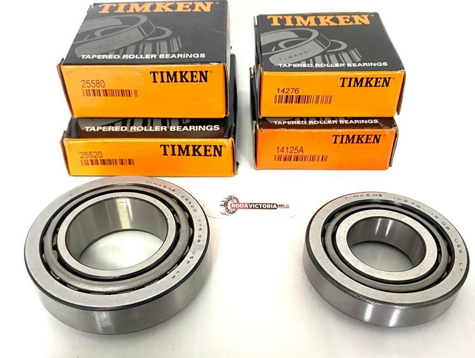 TIMKEN 25580 25520 14125A 14276 Bearing Replacement Set for 7000-lb ...