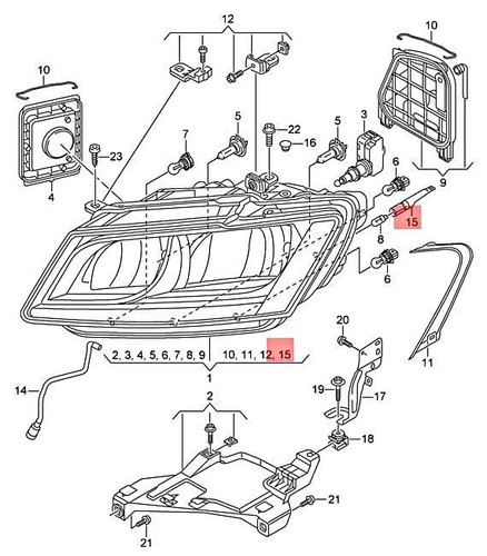 Genuine VW Audi Skoda Seat Bulb Holder Socket Lamp Housing 3C0941953 | eBay