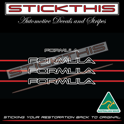 Suits Holden Commodore VN Formula Sedan Body Decals Stickers Pinstripe ...