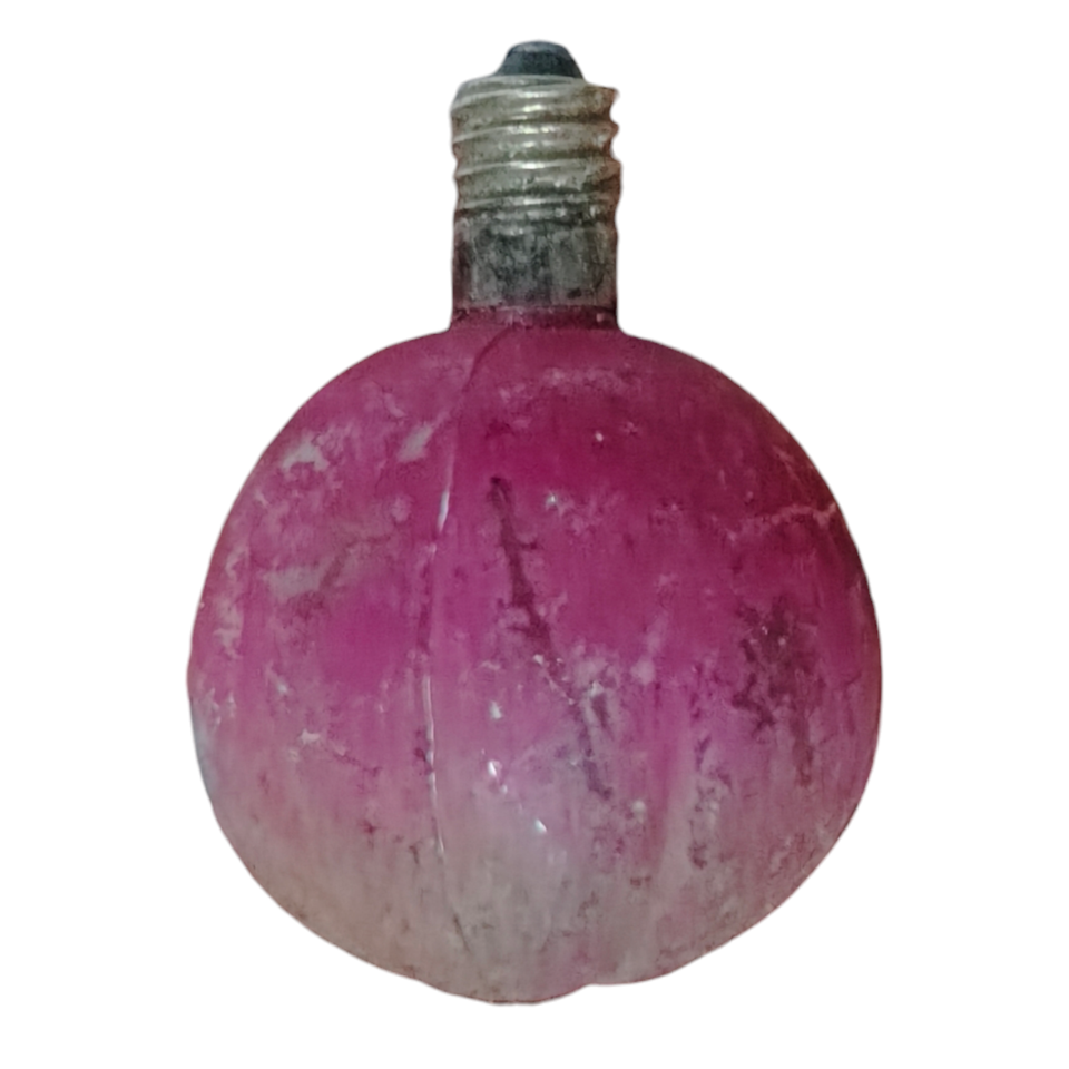 Vintage Old 5 Different Shape Color Glass Light Bulb Christmas Ornament ...