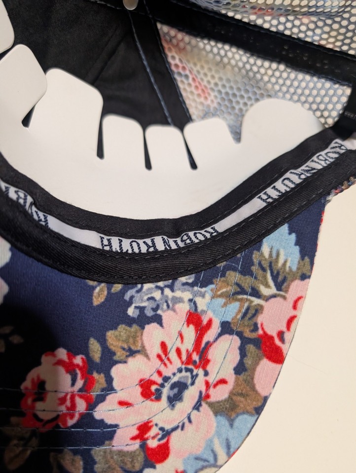 New Robin Ruth Blue Floral Guam Embroidered Baseball Hat Snapback Cap ...