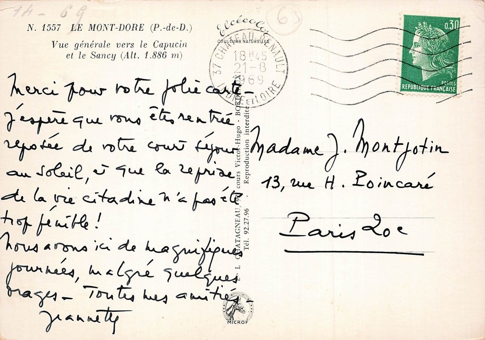 63 LE MONT DORE VUE GENERALE VERS LE CAPUCIN ET LE SANCY | eBay