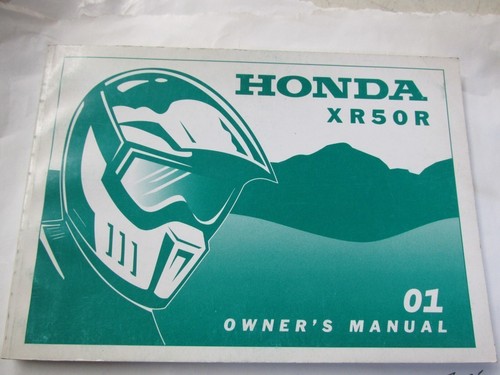 Honda 2001 XR50 XR 50 R Factory Original Owners Manual | eBay