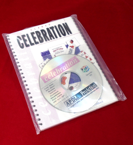 New Clares/APDL Celebration Software on CD ROM | eBay Australia