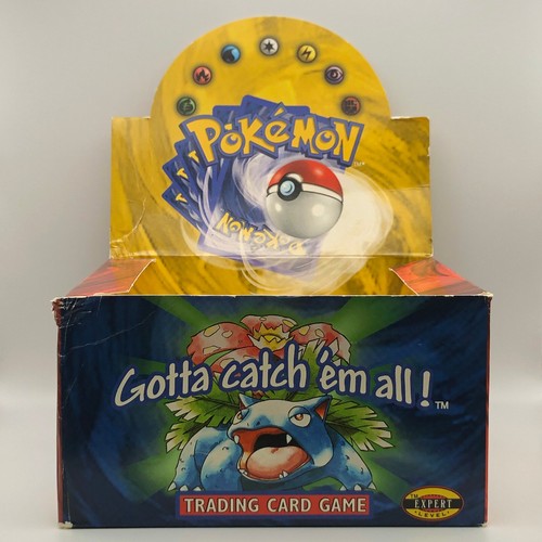 Pokemon Base Set Booster Box - Vintage Display WOTC 1999 Venusaur Art ...