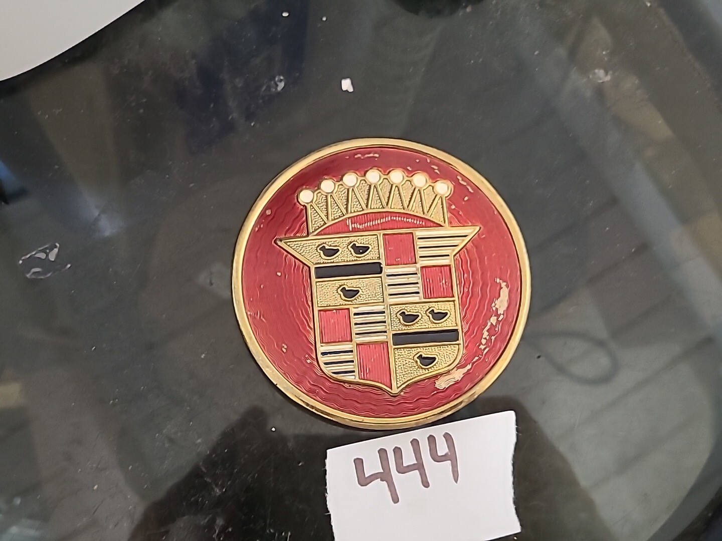 VINTAGE 1940S 50S CADILLAC BRASS WHEEL CAP EMBLEM OEM GM | eBay