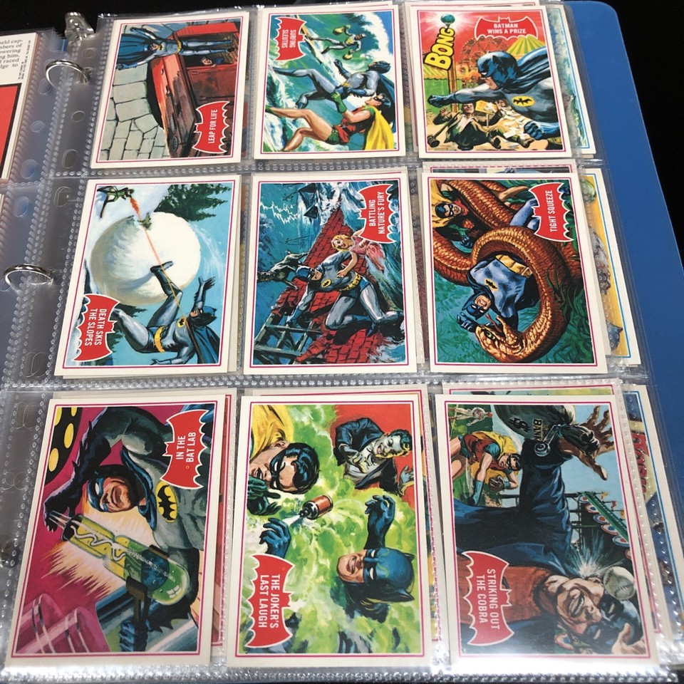 1966 TOPPS BATMAN RED BAT SET Reissue Set 1989. (44) N.Mint/Mint. Cards ...