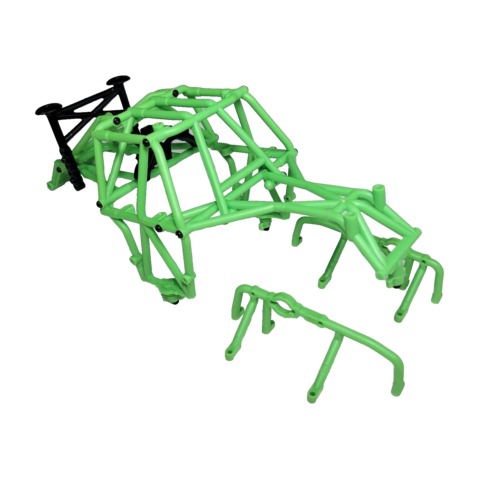 Losi Mini LMT 1/18 Green Roll Cage Complete Body Posts GraveDigger ...