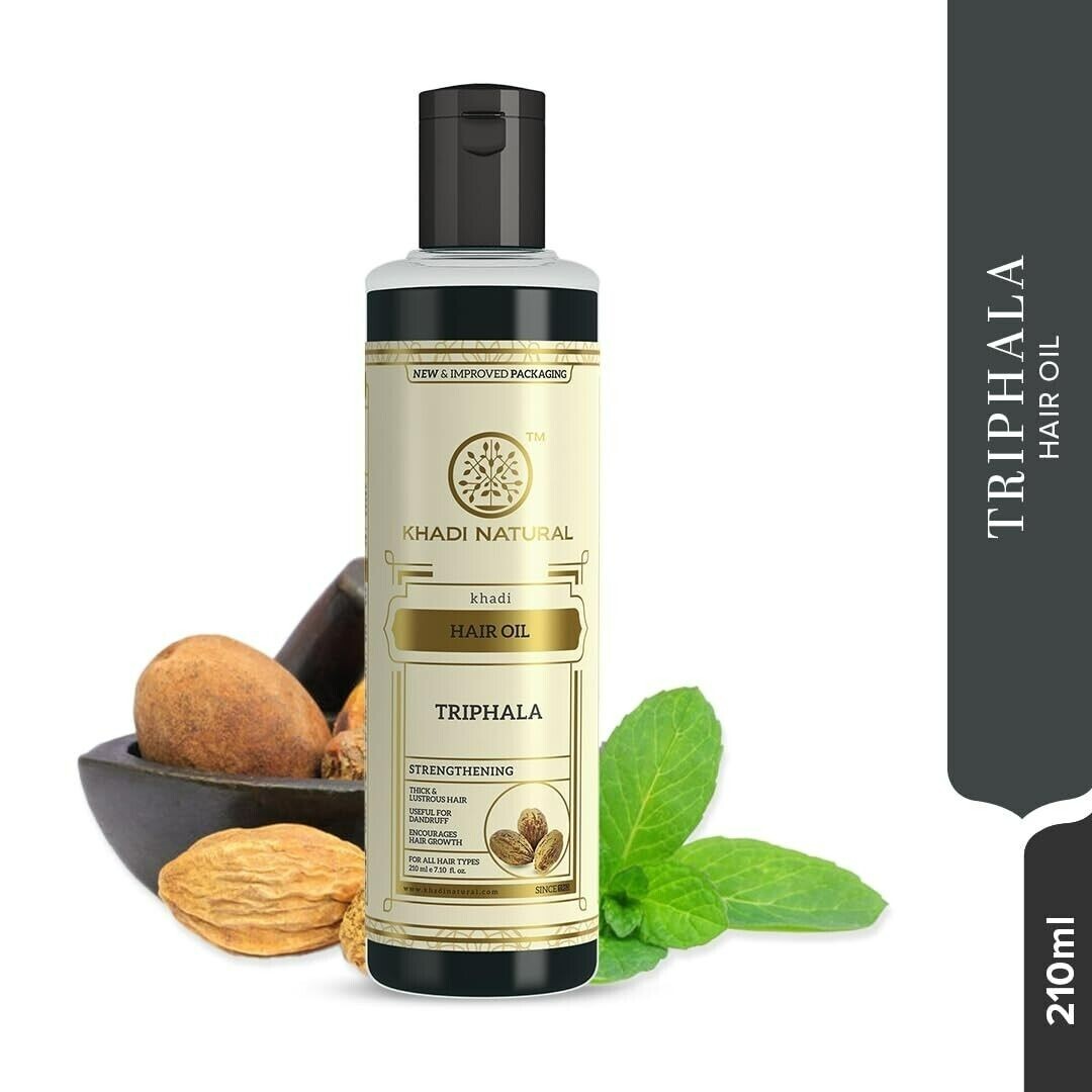Khadi Natural Triphala Hair Oil Stimulates Hair Follicles Promotes ...