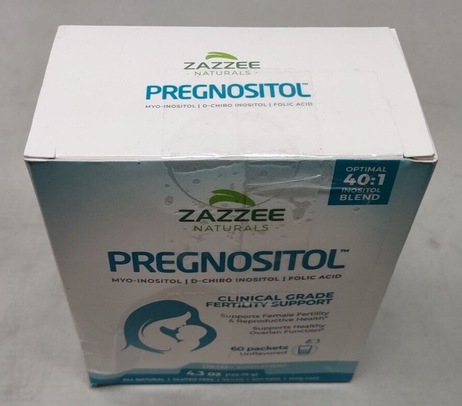 Zazzee PREGNOSITOL Premium Myo-Inositol, D-Chiro-Inositol & Folic Acid ...