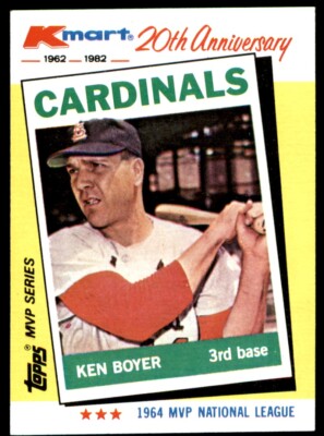 Ken Boyer 1982 Topps Kmart 20th Anniversary Card# 6 | eBay