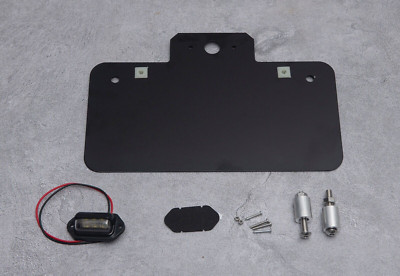 HUMVEE Hummer H1 License Plate Bracket Rear + Light & Hardware Kit