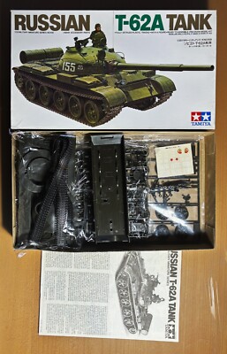 TAMIYA 35108 - T-62A RUSSIAN TANK - 1/35 PLASTIC KIT | eBay