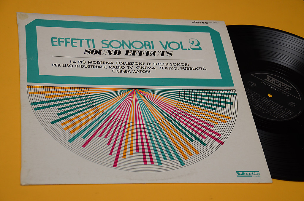 LP Sound Effects Cinema Theatre Advert' Orig Italy 1975 EX+ Vedette Vol ...