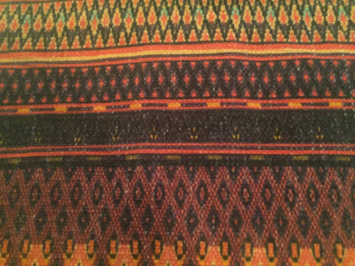 Orange Aztec Print Skirt