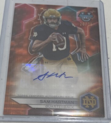 2023 Bowman’s Best /25 Orange Sam Hartman Auto BOA-SH ! | eBay