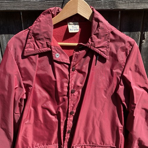 70s 80s HOWE athletic nylon faux fur line hooded windbreaker jacket ...