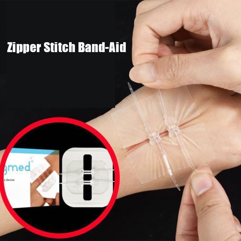2PC/box Bandage Band Aid Zip Stitches Zip Tie Wound Closure Adhesive ...
