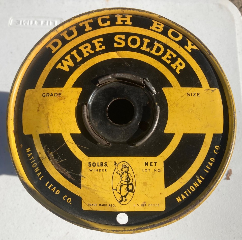 16 LB DUTCH BOY 1/8" wide 40/60 Lead Wire Solder #12, Vintage AUDIO ...