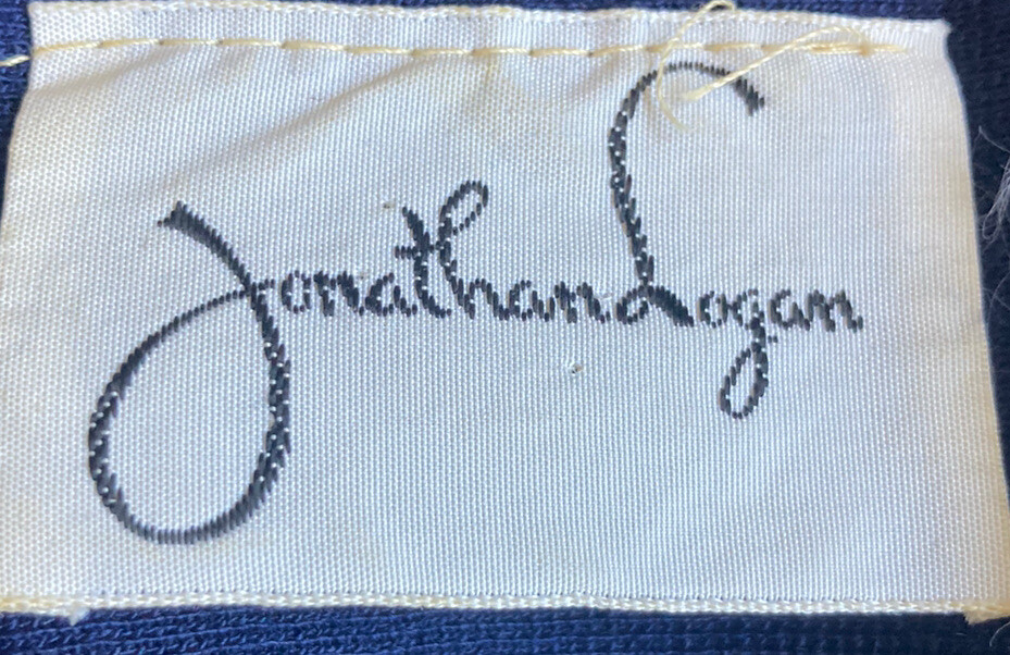 RARE Vintage Jonathan Logan Blue & White Stripes Mod … - Gem