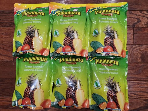 6 OMEGA OILS IBITTA PIÑALINAZA PINEAPPLE FLAXSEED SUPPLEMENT 16.5 OZ ...