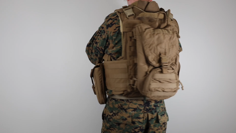 USMC FILBE Hydration Pack Eagle Industries No Bladder Coyote Camelback ...