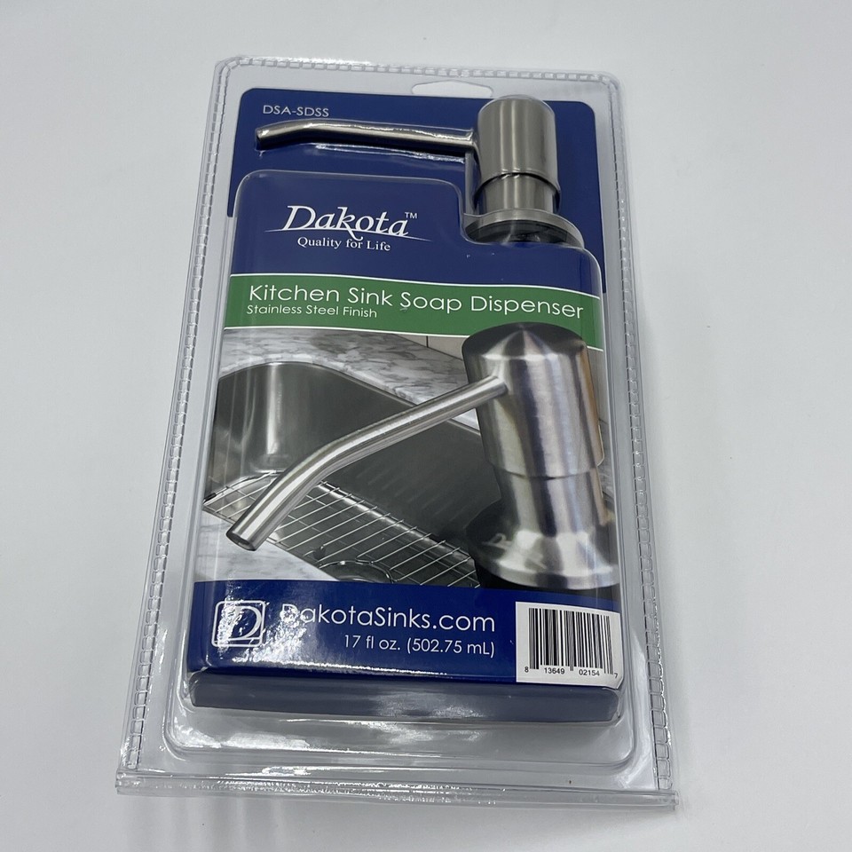 Dakota DSA-SDSS Kitchen Sink Soap Dispenser Stainless Steel Finish 17 ...