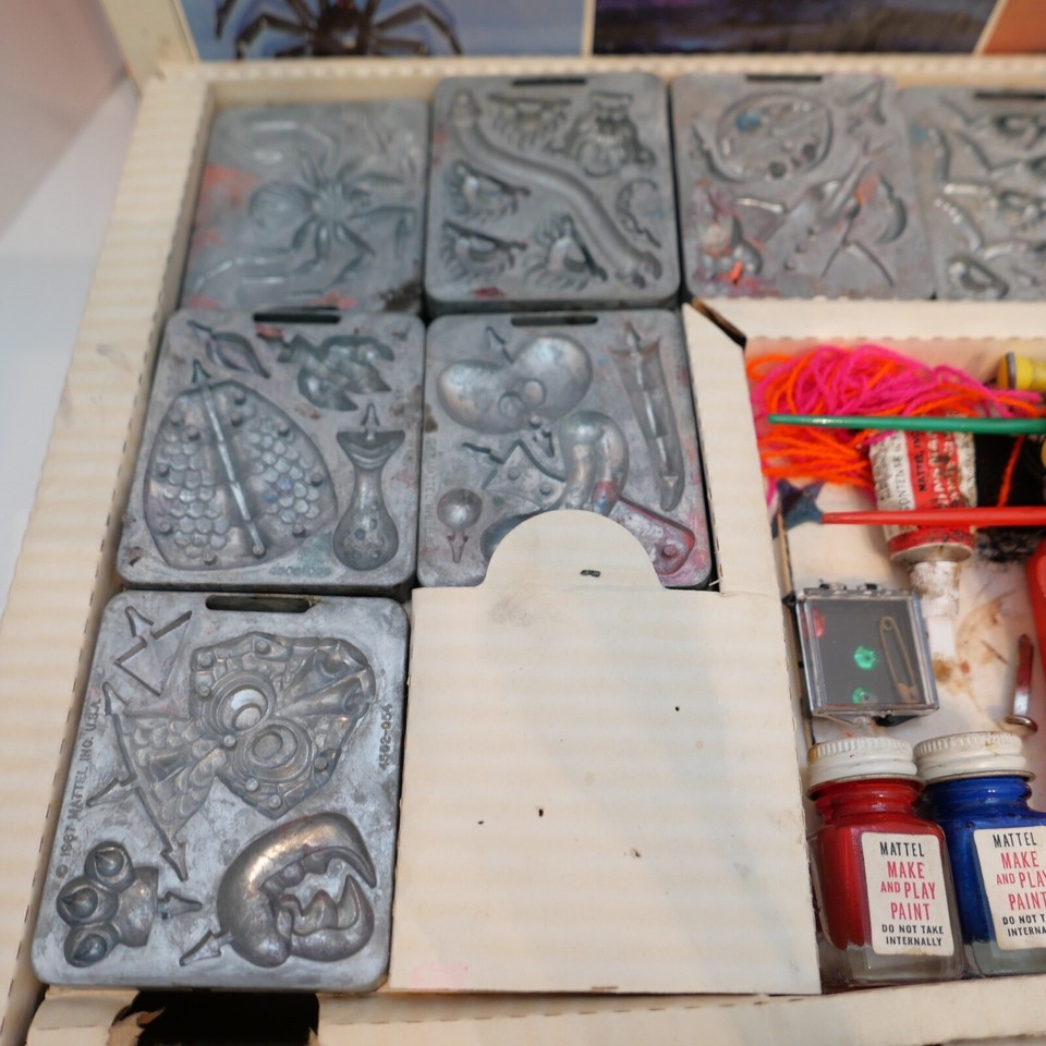 Mattel 1968 Triple Thingmaker Eeeks Creepy Crawlers Mini Dragons 4571 ...