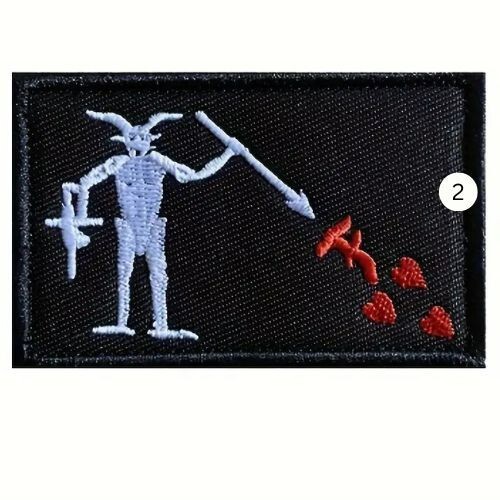 BLACKBEARD PIRATE - JOLLY ROGER Tactical Morale Patch Hook and Loop | eBay