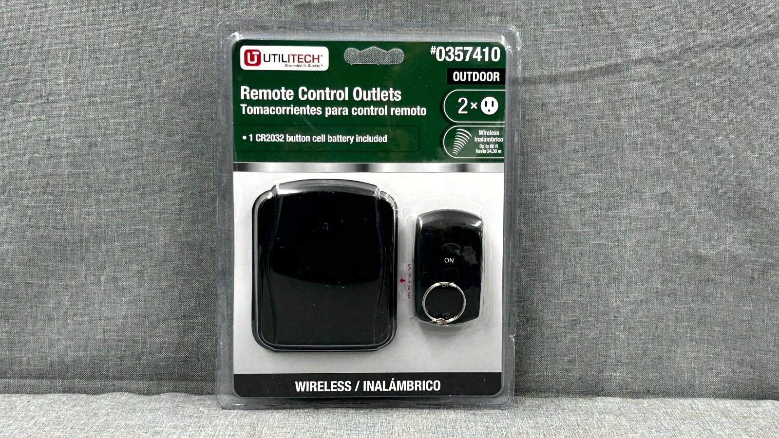Utilitech Wireless Outdoor Remote Control Outlets 80ft Range 0357410 ...