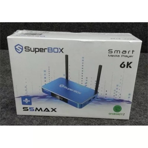 SuperBox S5MAX WiFi 6K WiFi-6 Ultra HD Smart Media Player Blue | eBay