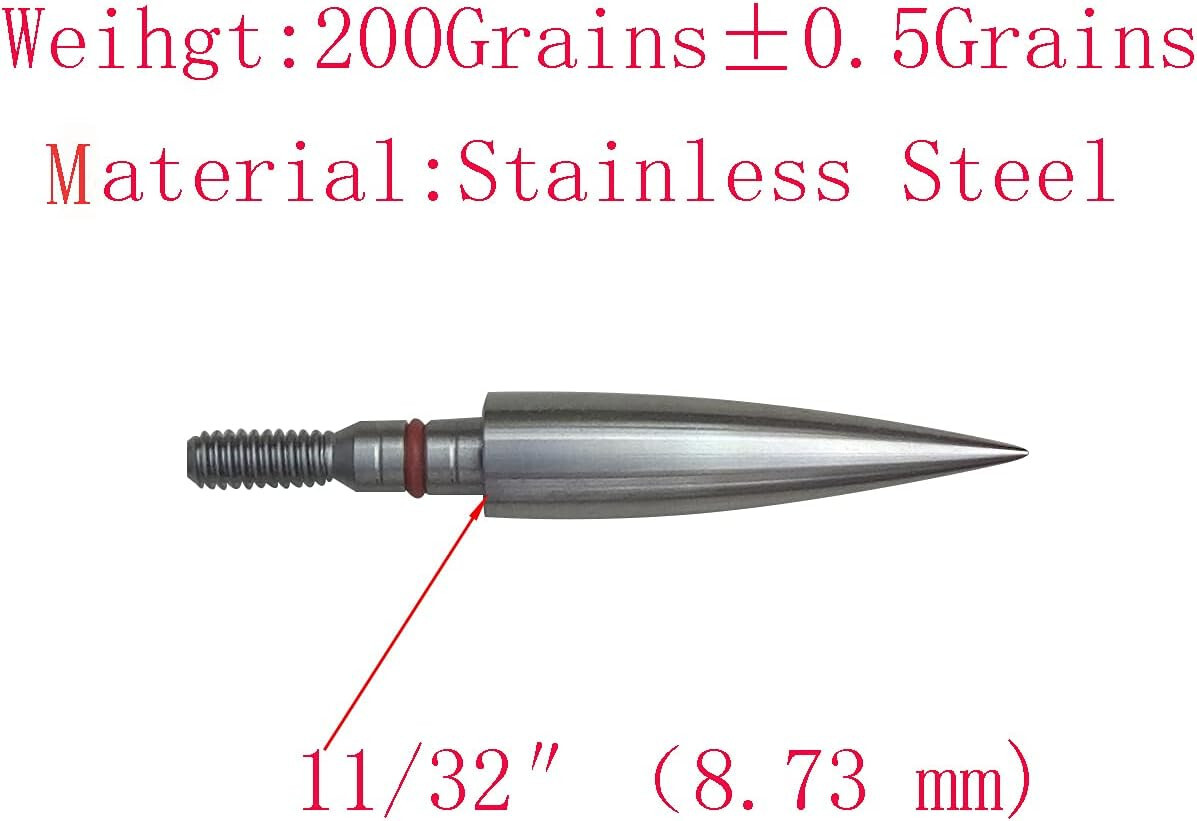 12X Counterweight 125-300Gr Arrow Tips Bob-weight Broadhead Stainless ...