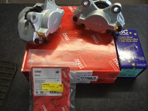 Triumph Spitfire / Herald type 14 front Brake upgrade kit TRW EBC ...