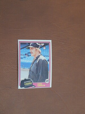 1981 Topps #315, Kirk Gibson, Detroit Tigers, Rookie Card, EX-NM | eBay