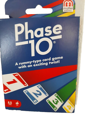 Mattel Phase 10 Card Game New - Rummy Card with a Twist 9784677505457 ...