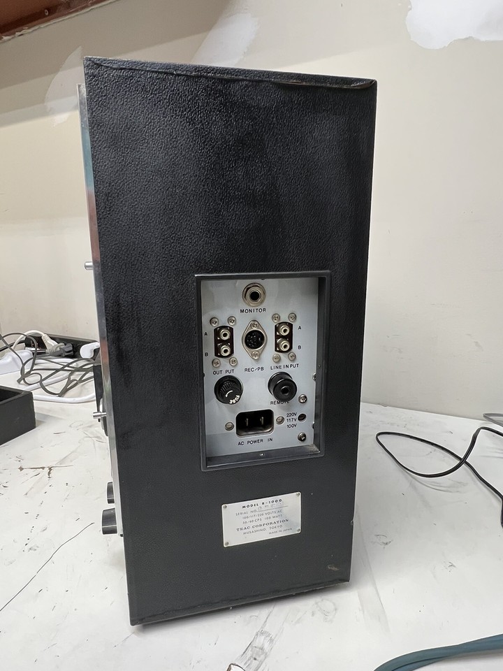 Vintage TEAC R-1000 Transistorized Auto Reverse Reel to Reel Tape ...