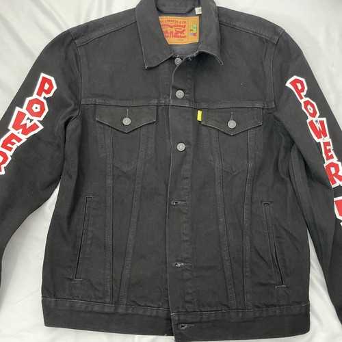 Levi's Super Mario Mens Black Denim Jean Trucker Jacket Nintendo Men’s ...