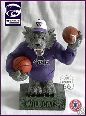 KANSAS STATE WILDCATS FOOTBALL BASKETBALL WILLIE MASCOT 5 INCH NEW ...