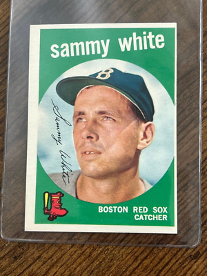 1959 Topps baseball card #486 Sammy White Boston Red Sox NM OC | eBay
