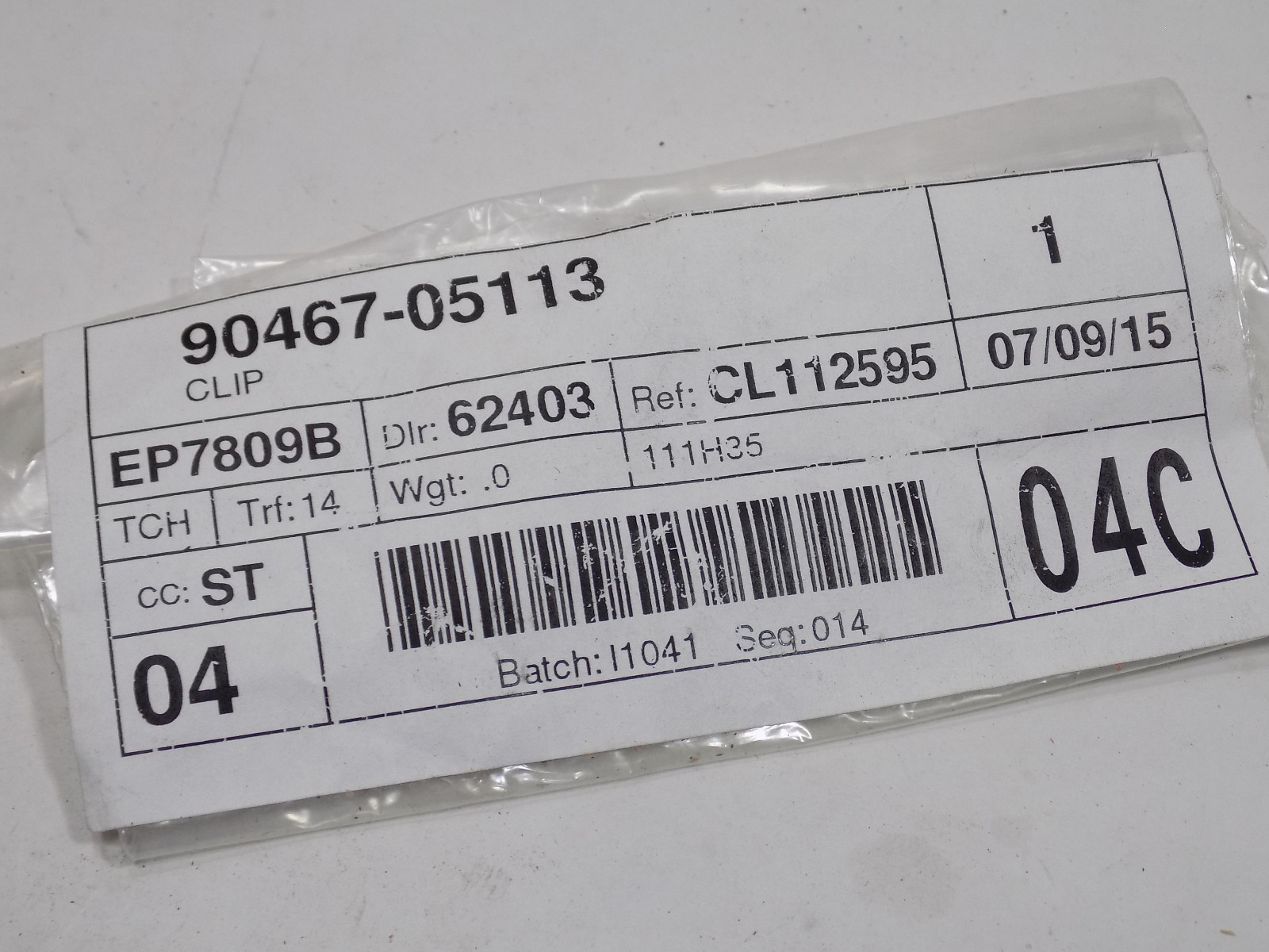 TOYOTA 9046705113 GENUINE OEM BUMPER COVER CLIP | eBay