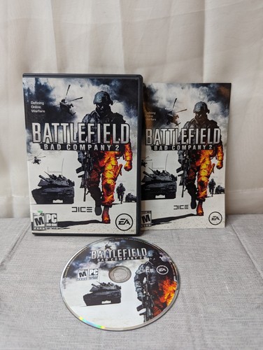 Battlefield Bad Company 2 PC Computer Game DVD ROM Disc Manual Code ...