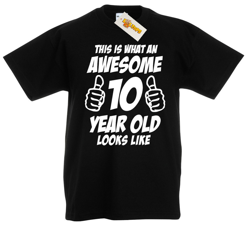 This Is Awesome 10 Year Old T Shirt 10th Birthday Gifts For 10 Year