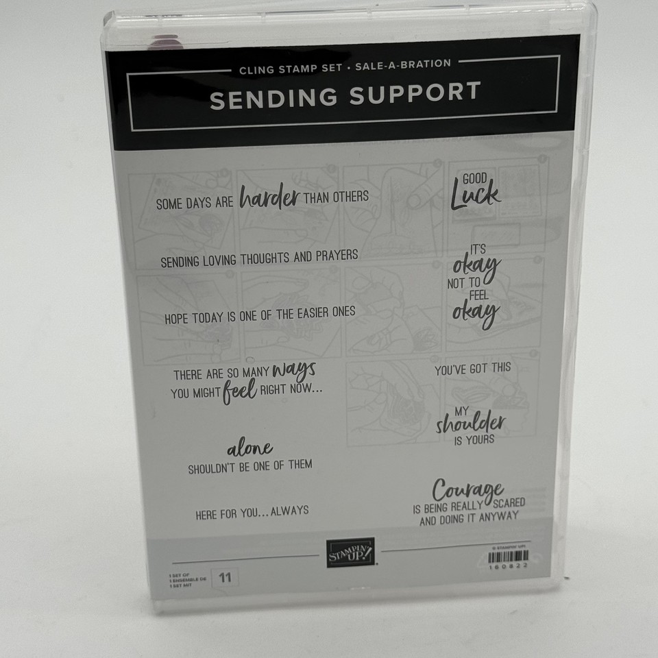 Stampin Up Sending Support Stamp Set Sympathy Courage Good Luck Prayers ...