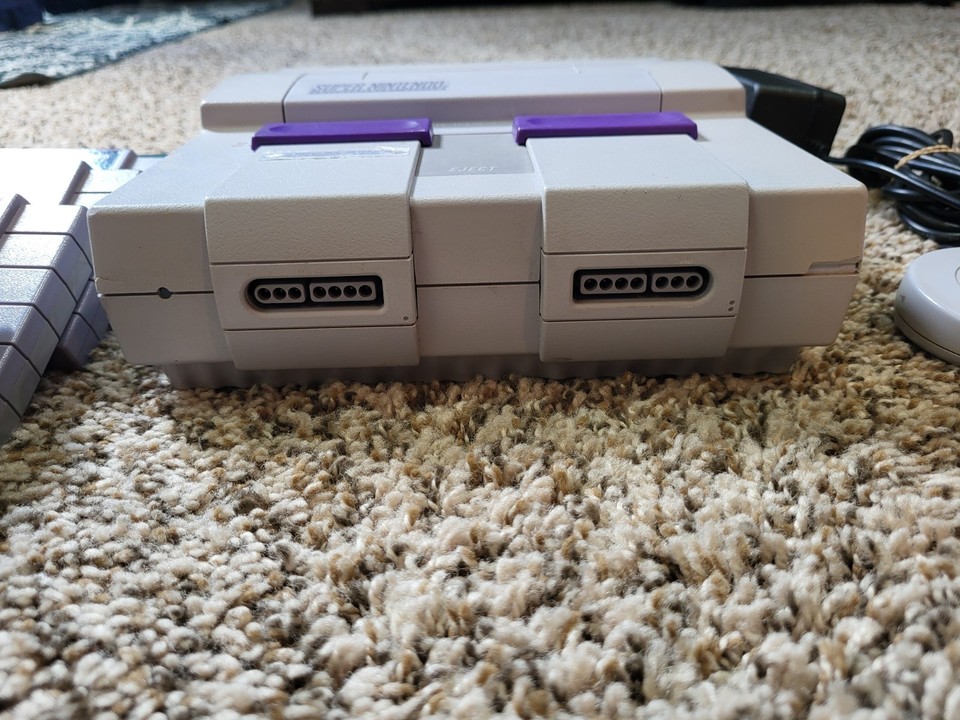 Super Nintendo SNES Console Bundle With Games Tested Working GOOD COLOR ...