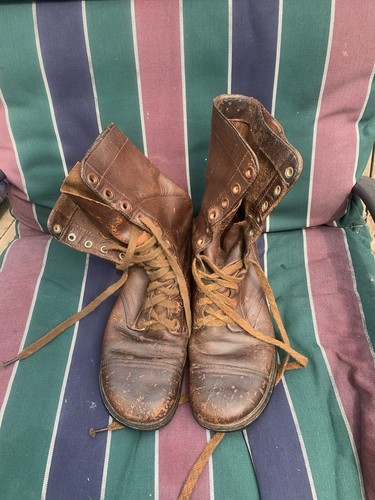 WW2 US Army Leather Service Boots Service Shoes size 8 1/2 all original ...