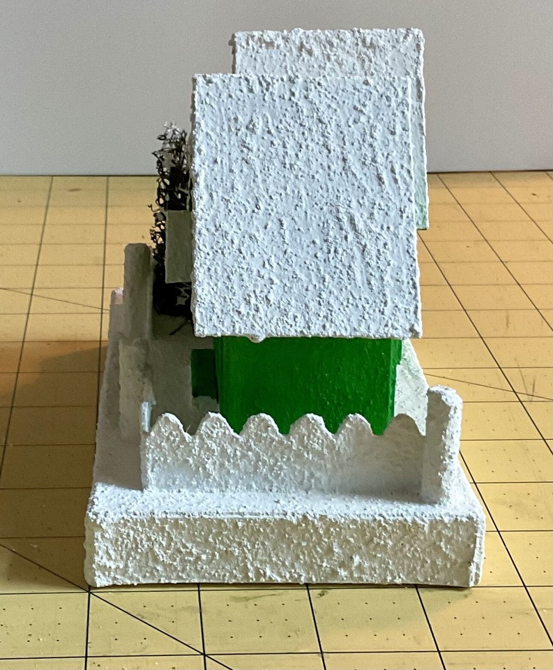 Handmade Putz Glitter House 1940's Retro Style Cardboard House #8 | eBay