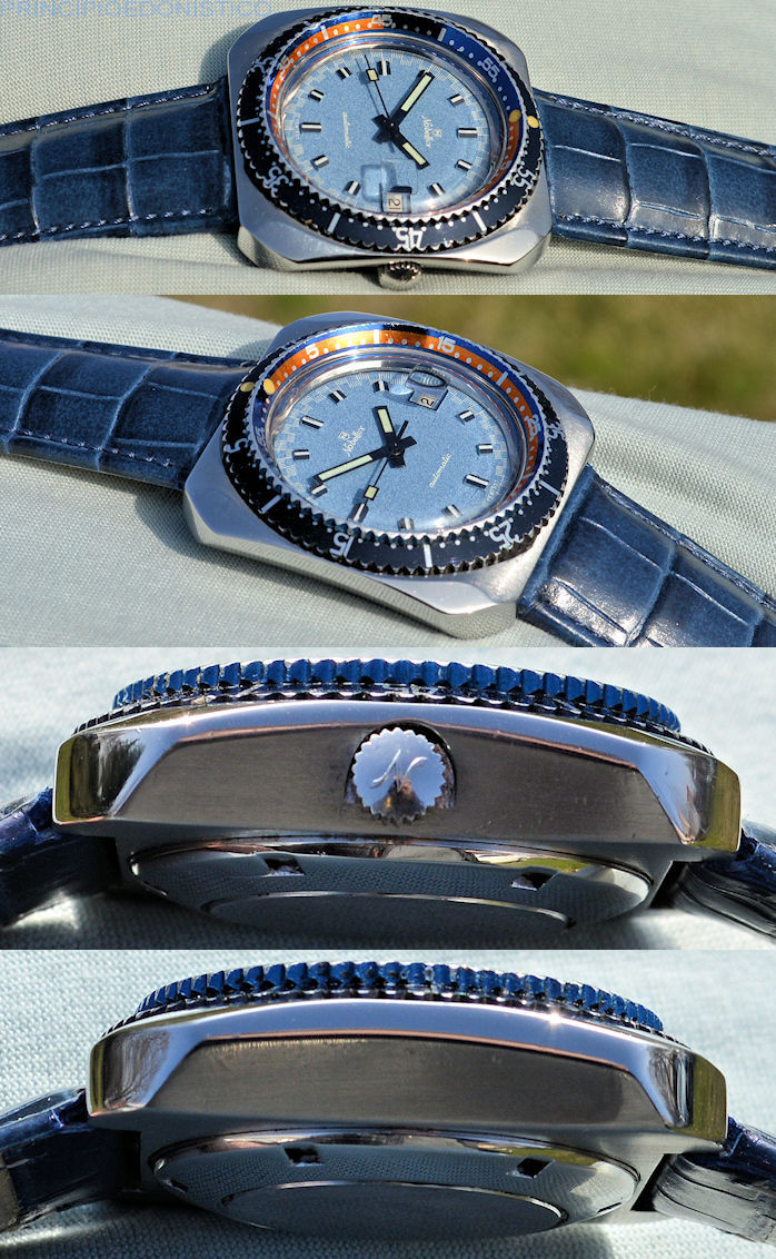 Orologio Nobellux Rarissimo 39mm Doppia Ghiera Automatic Diver Sub ...