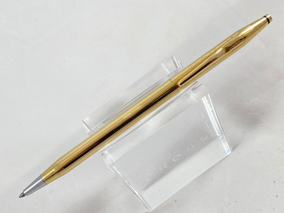 CROSS CLASSIC CENTURY 18K GOLD FILLED/ROLLED GOLD BALLPOINT PEN USA ...